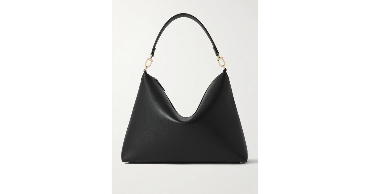 TOTEME Bevel Medium Textured-Leather Tote in Black | Lyst UK