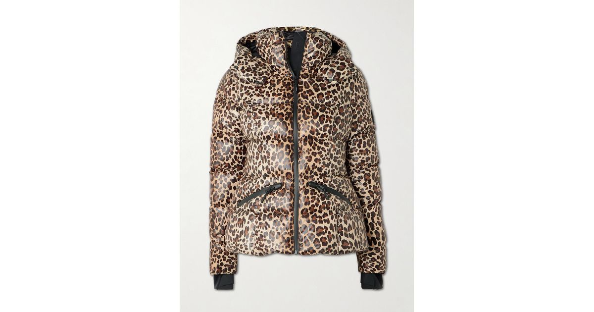 Mackage Cheryl Quilted Recycled Leopard-Print Down Ski Jacket | Lyst UK