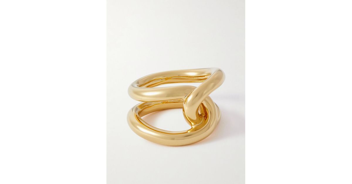 LIE STUDIO The Agnes-Plated Ring in Metallic | Lyst UK