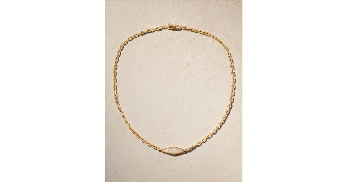UNIFORM OBJECT Mini Vessel 18-Karat Diamond Necklace in Natural | Lyst
