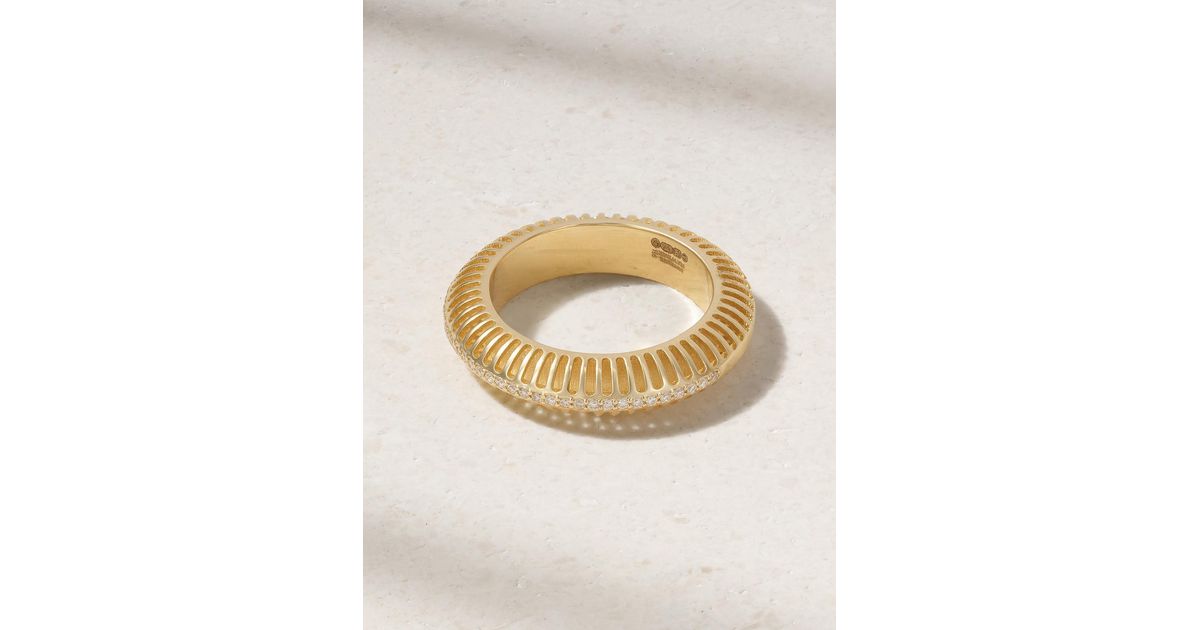 L'Atelier Nawbar Bombay Ray 18-Karat Diamond Ring in Natural | Lyst
