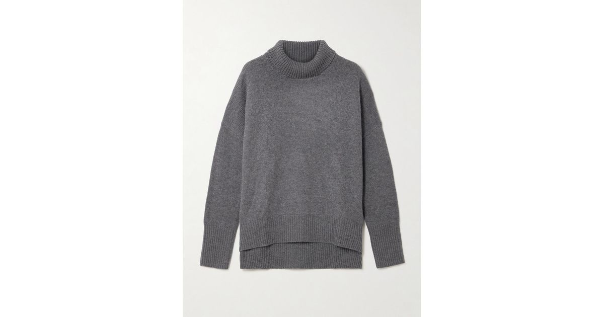 Lisa Yang Heidi Cashmere Turtleneck Sweater in Grey | Lyst UK