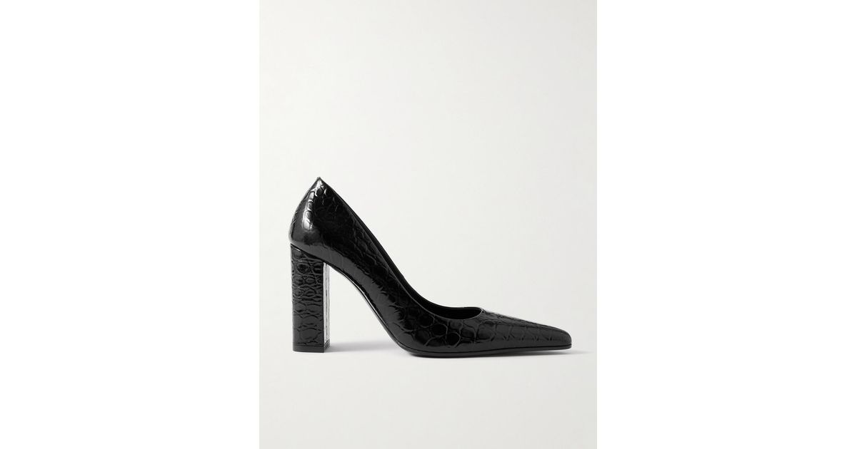 Alaïa Leather Point-Toe Pumps 90 in Black | Lyst