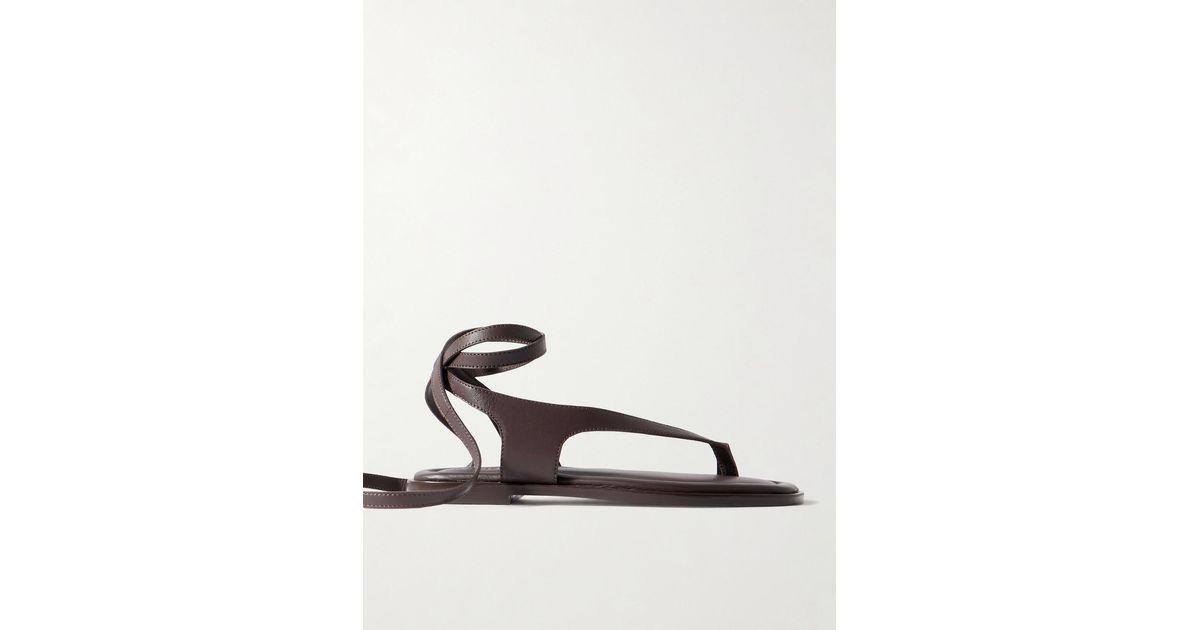 A.Emery Heidi Leather Sandals in Brown | Lyst