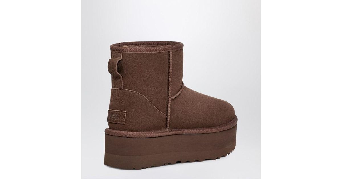 UGG Classic Mini Boots With Platform in Brown | Lyst