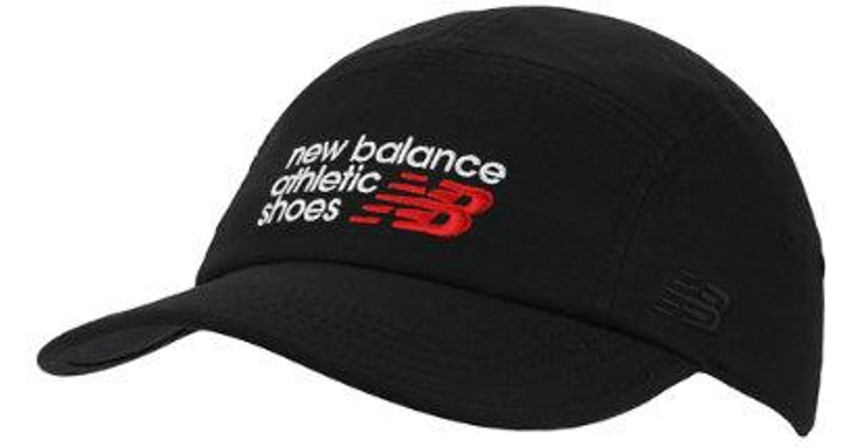 New Balance 5 Panel Athletics Graphic in Black | Lyst