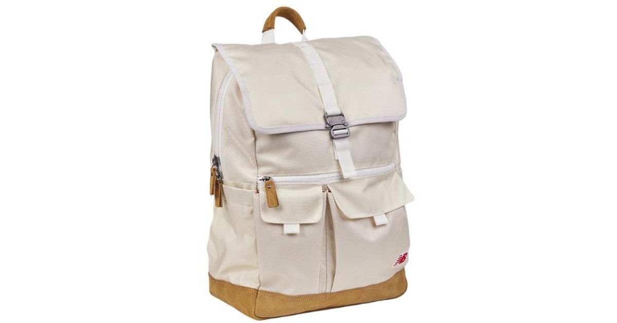 New Balance Legacy Icon Flap Backpack in Natural | Lyst