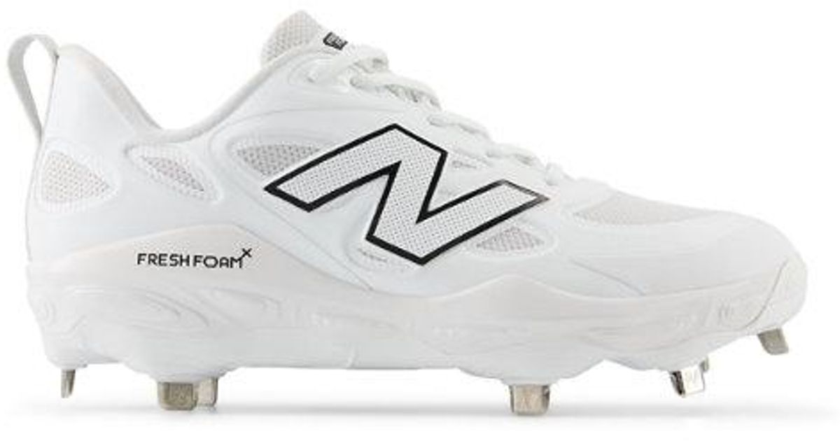 New Balance Fresh Foam X Velo V4 Metal Softball Shoes in White | Lyst