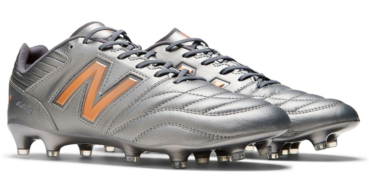 New Balance 442 V2 Pro Fg In Grey/blue/brown Leather in Grey for Men ...
