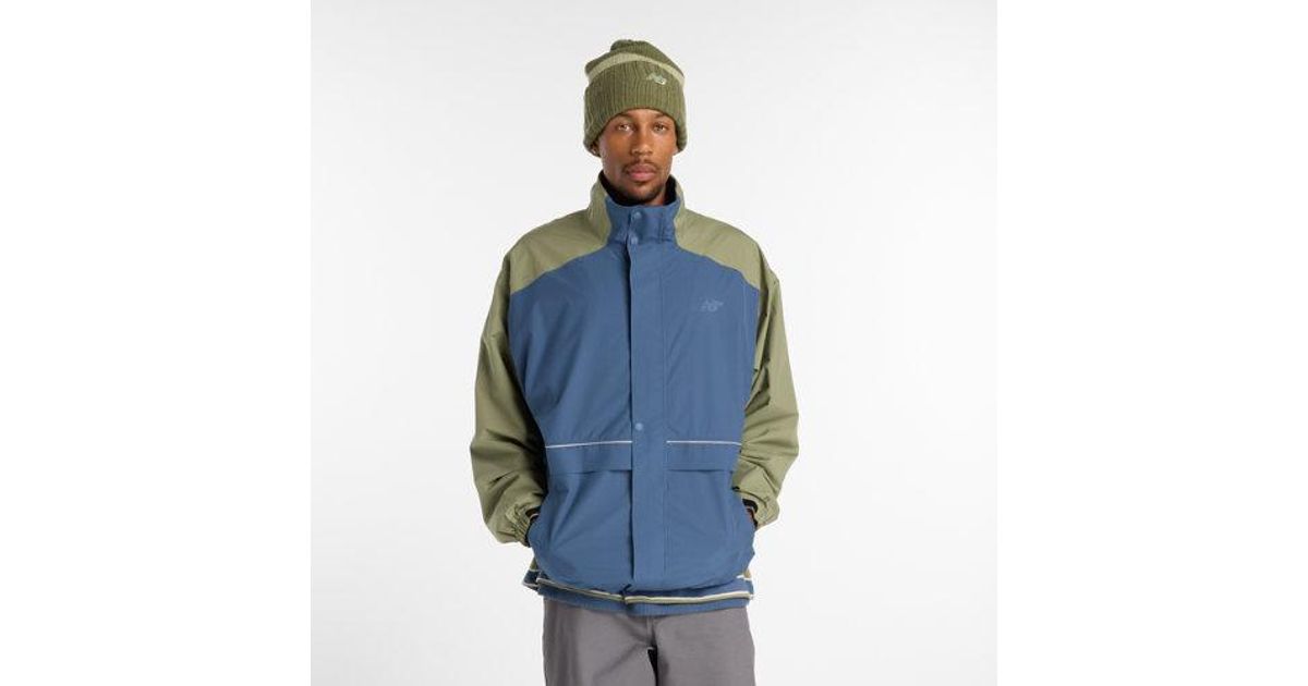 New Balance Numeric Waterproof Jacket in Blue for Men | Lyst