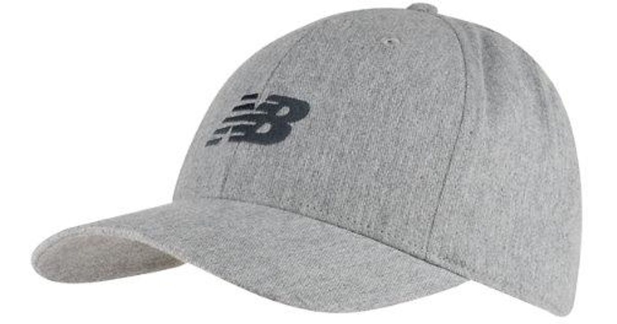 New Balance 6 Panel Structured Snapback in Grey | Lyst UK