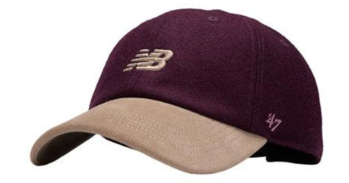 New Balance '47 Clean Up Wool Suede Hat in Purple | Lyst