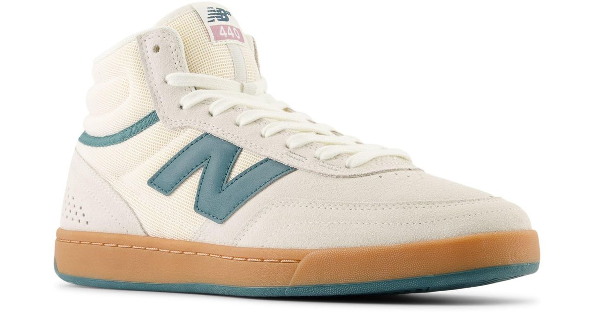 New Balance Nb Numeric 440 High V2 In White/green Suede/mesh in Blue ...