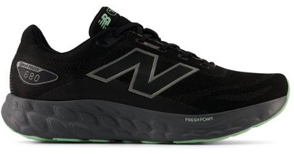 New Balance Fresh Foam 680V8 Waterproof Running Shoes in Black for Men ...