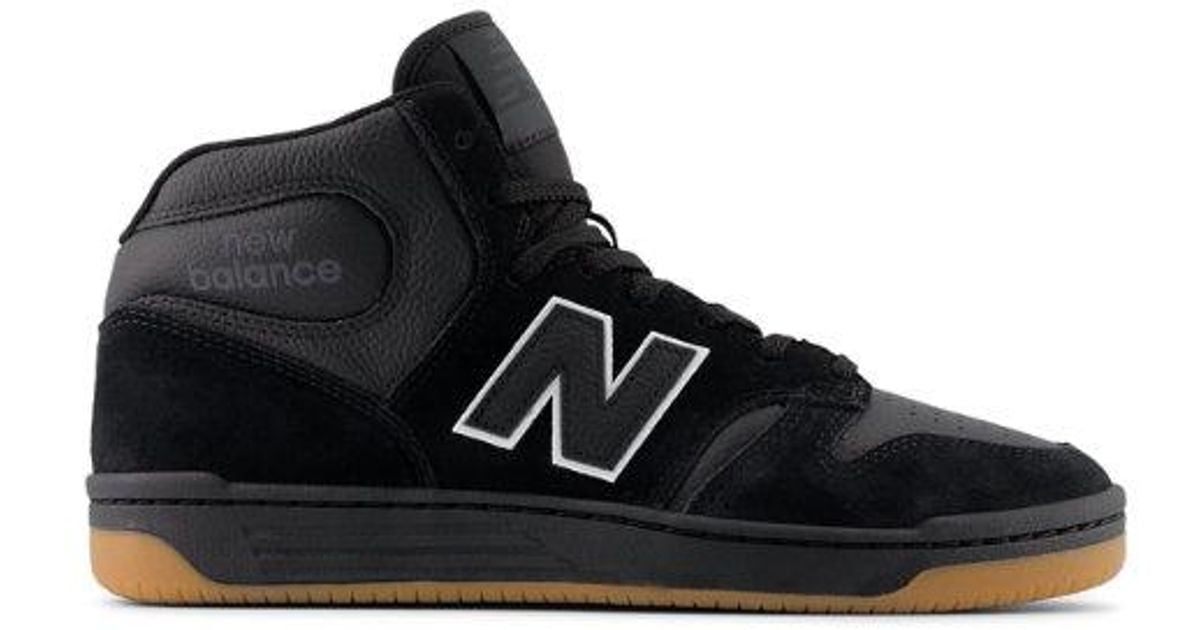 New Balance Nb Numeric 480 High Skateboarding Shoes in Black | Lyst