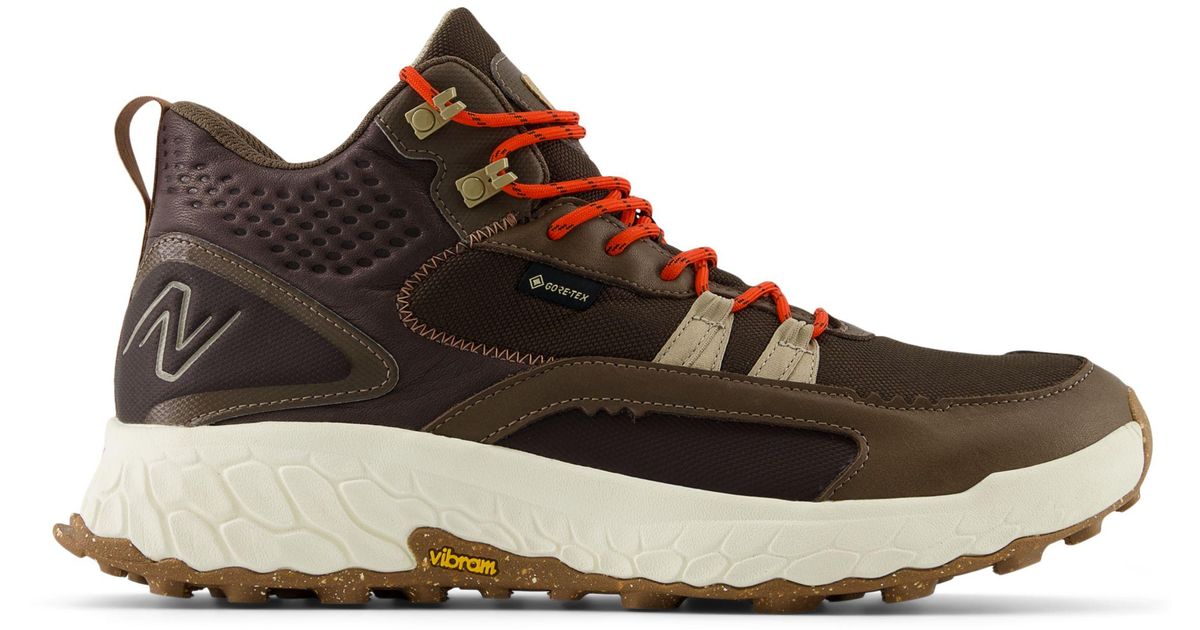 New Balance Fresh Foam X Hierro Mid Gore-tex® Hiking Shoes in Brown for ...
