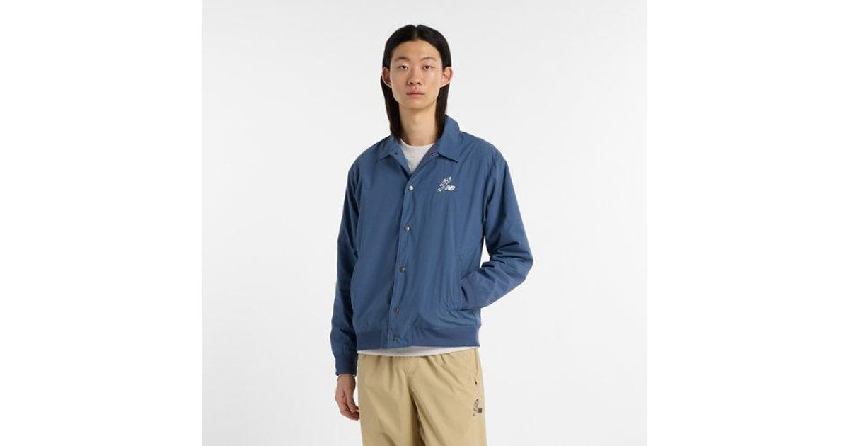 New Balance Shohei Signature Woven Nylon Jacket in Blue for Men | Lyst