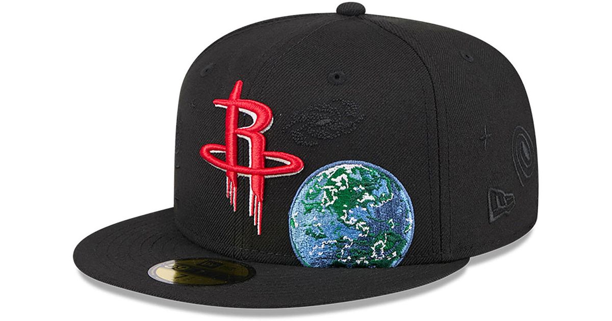 KTZ Houston Rockets Global 59fifty Fitted Cap in Black for Men | Lyst UK