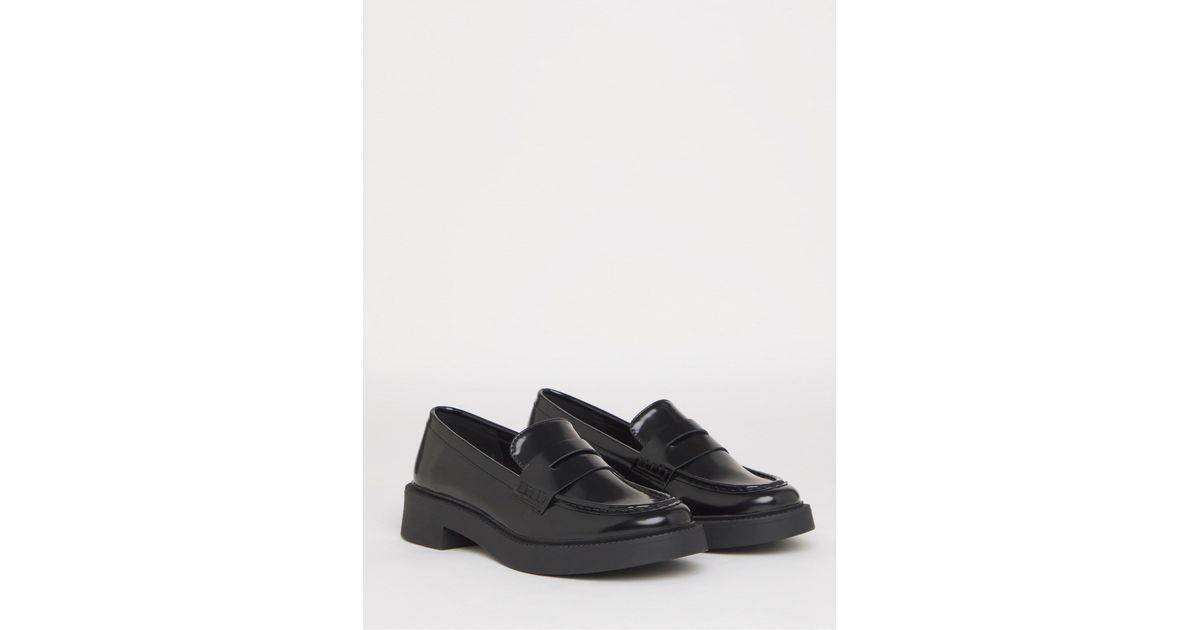 Simply Be Extra Wide Fit Chunky Mary Jane Shoes in Black | Lyst