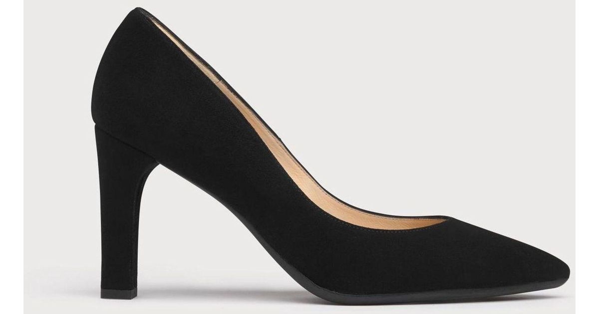 LK Bennett Suede Tess Courts in Black | Lyst