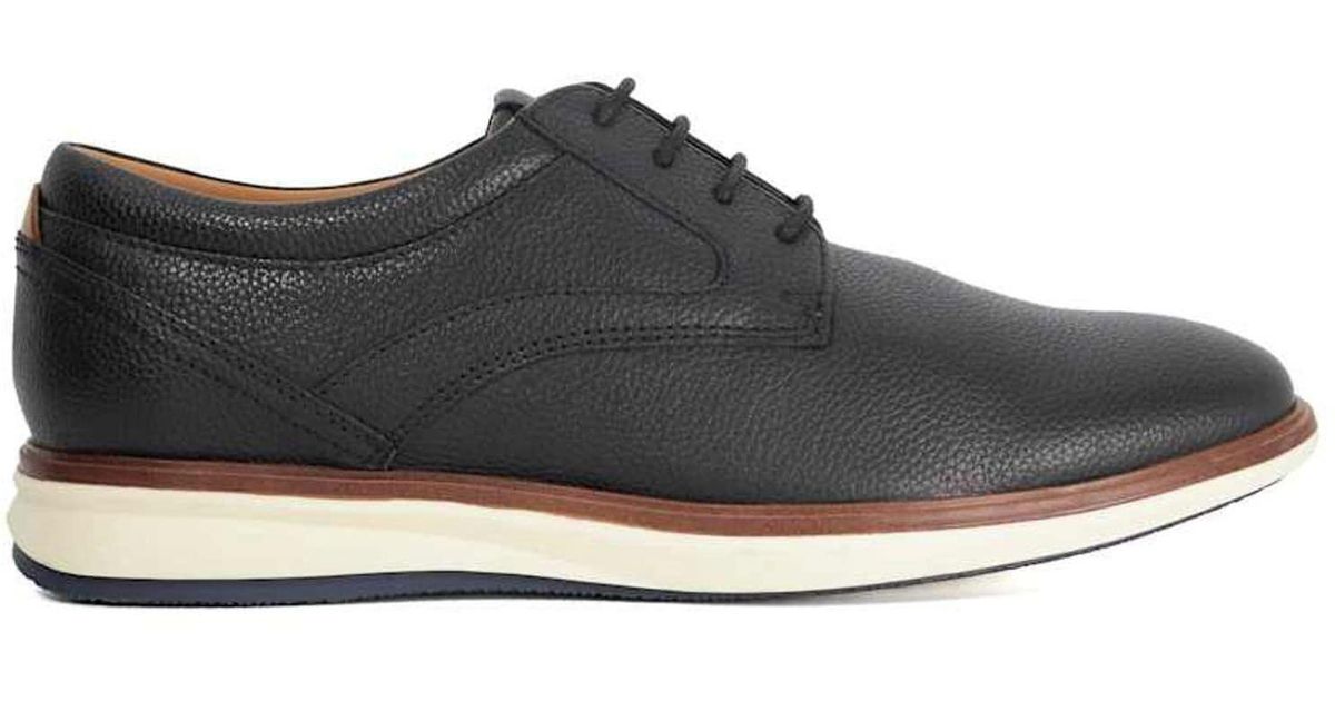 Dune Standard Fit Brydon Hybrid Sole Gibson Shoes in Black for Men | Lyst