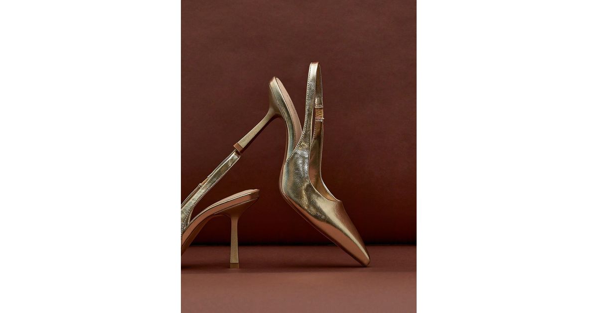 Linzi Dash Slingback Court Heels in Brown | Lyst