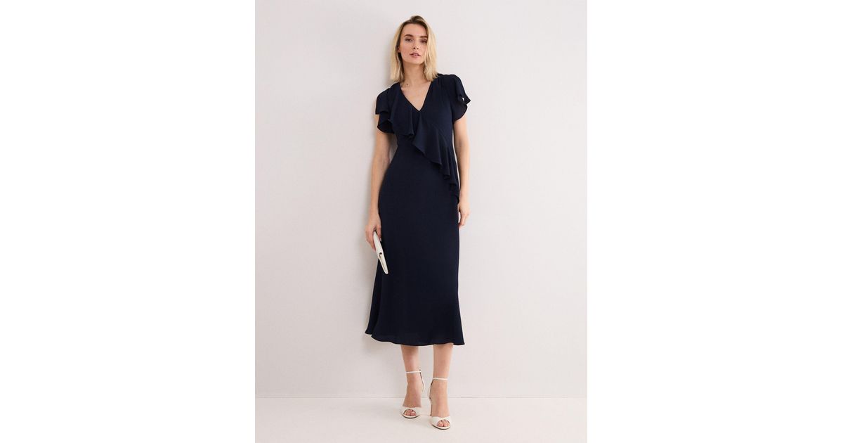Phase Eight Cosette Midi Dress in Blue | Lyst