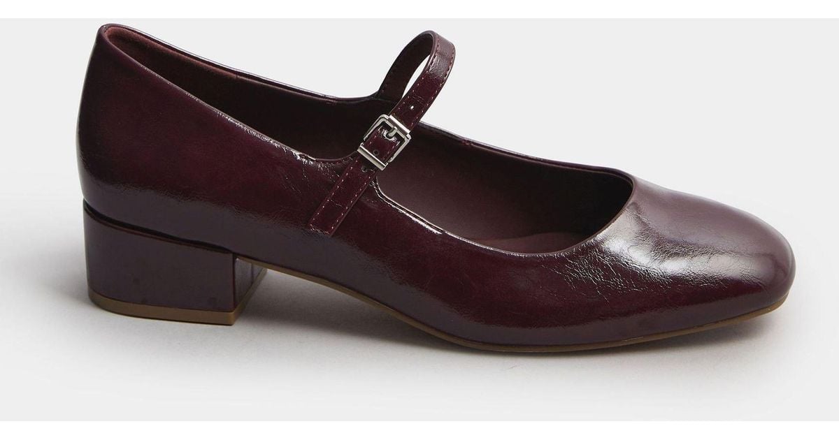Long Tall Sally One Strap Mary Jane Heel Shoes in Red | Lyst