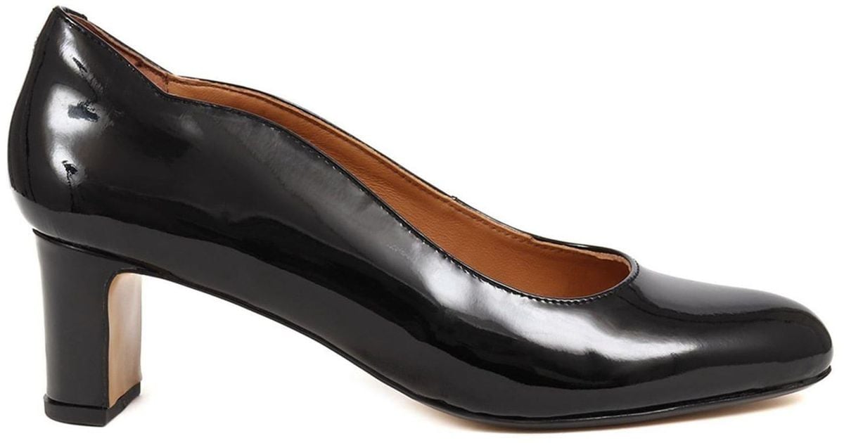 Jones Bootmaker Zoey Leather Court Shoes in Black | Lyst
