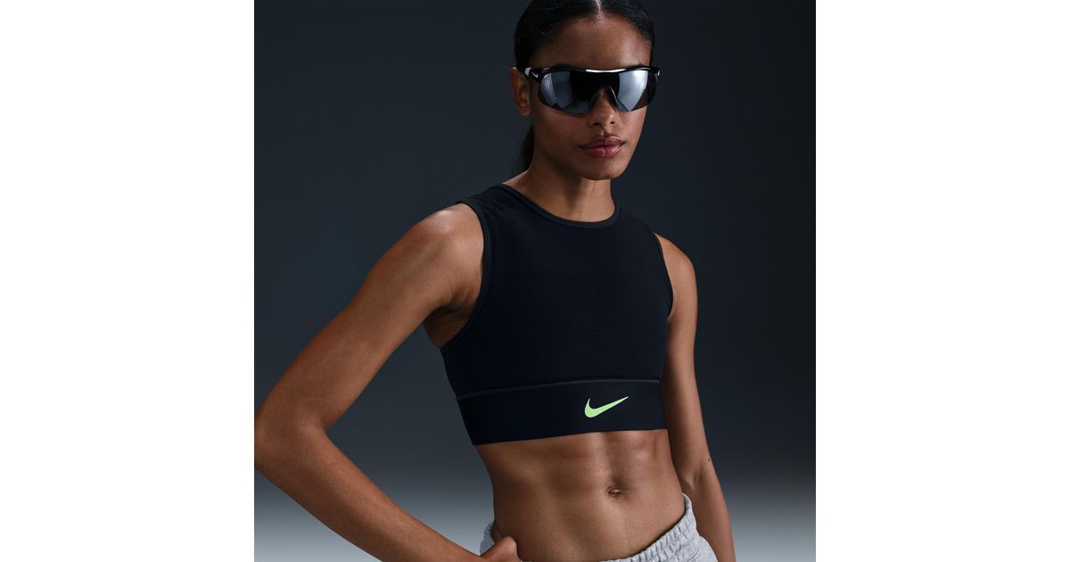 Nike F.C. Barcelona Third Football Layered Sports Bra in Blue | Lyst UK