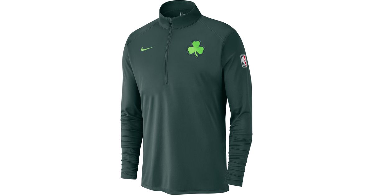 Nike Boston Celtics City Edition Dri-Fit Nba 1/2-Zip Long-Sleeve Top in ...