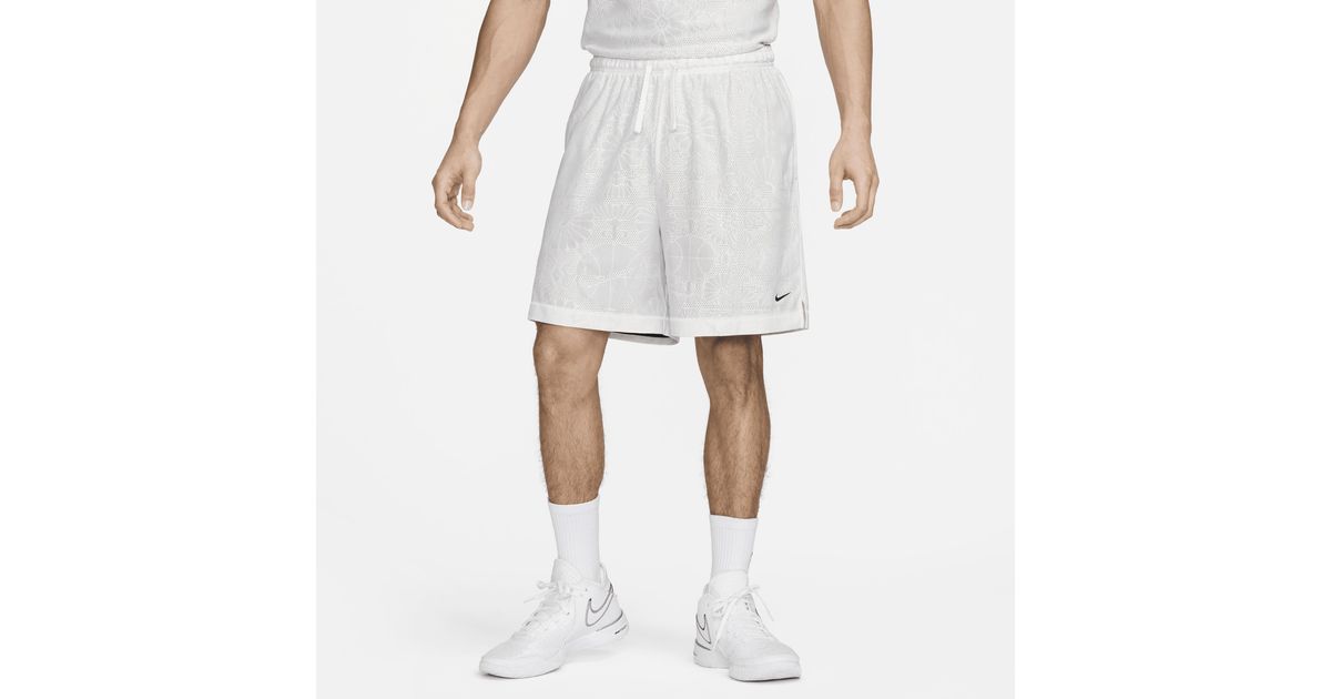 Nike Standard Issue 6" Dri-fit Reversible Basketball Shorts in White ...