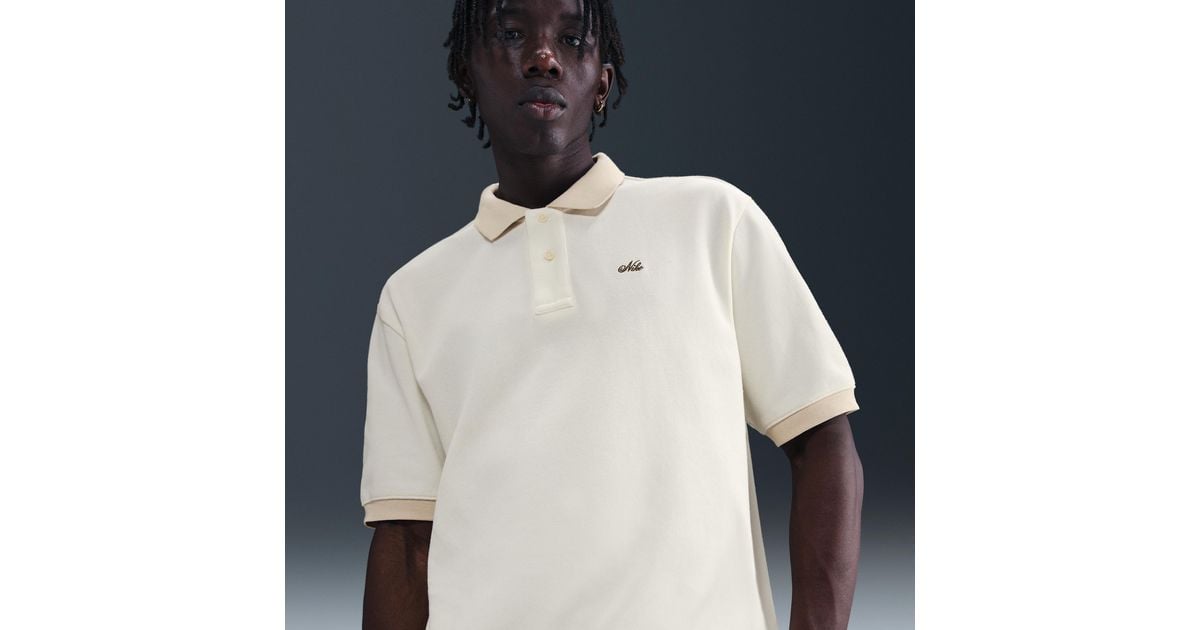 Nike Life Heavyweight Polo in Blue for Men | Lyst