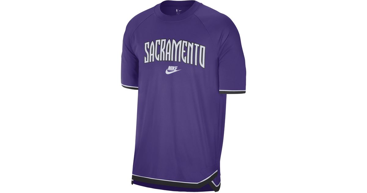 Nike Sacramento Kings Hardwood Classics 'Dri-Fit Nba Short-Sleeve ...