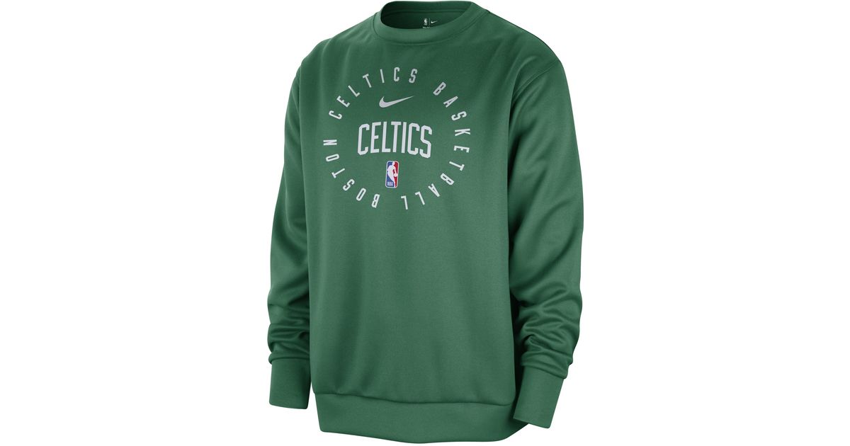Nike Boston Celtics Spotlight Dri-fit Nba Crew-neck Sweatshirt in Green ...