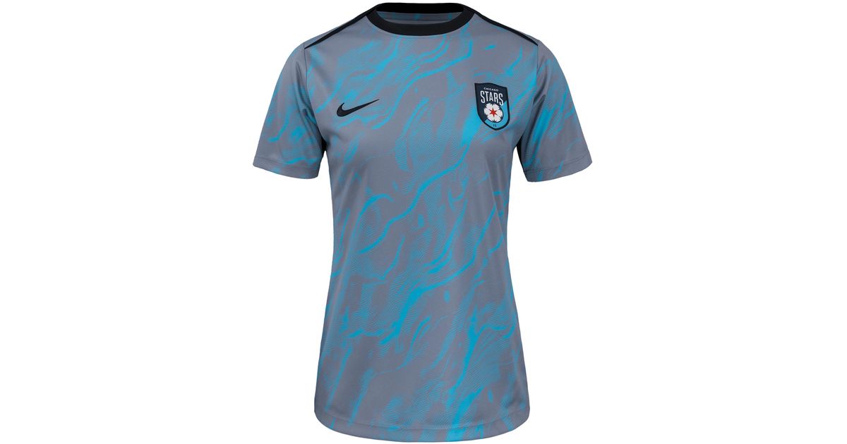 Nike Chicago Stars Fc 2025 Nwsl Short-Sleeve Pre-Match Top in Blue | Lyst