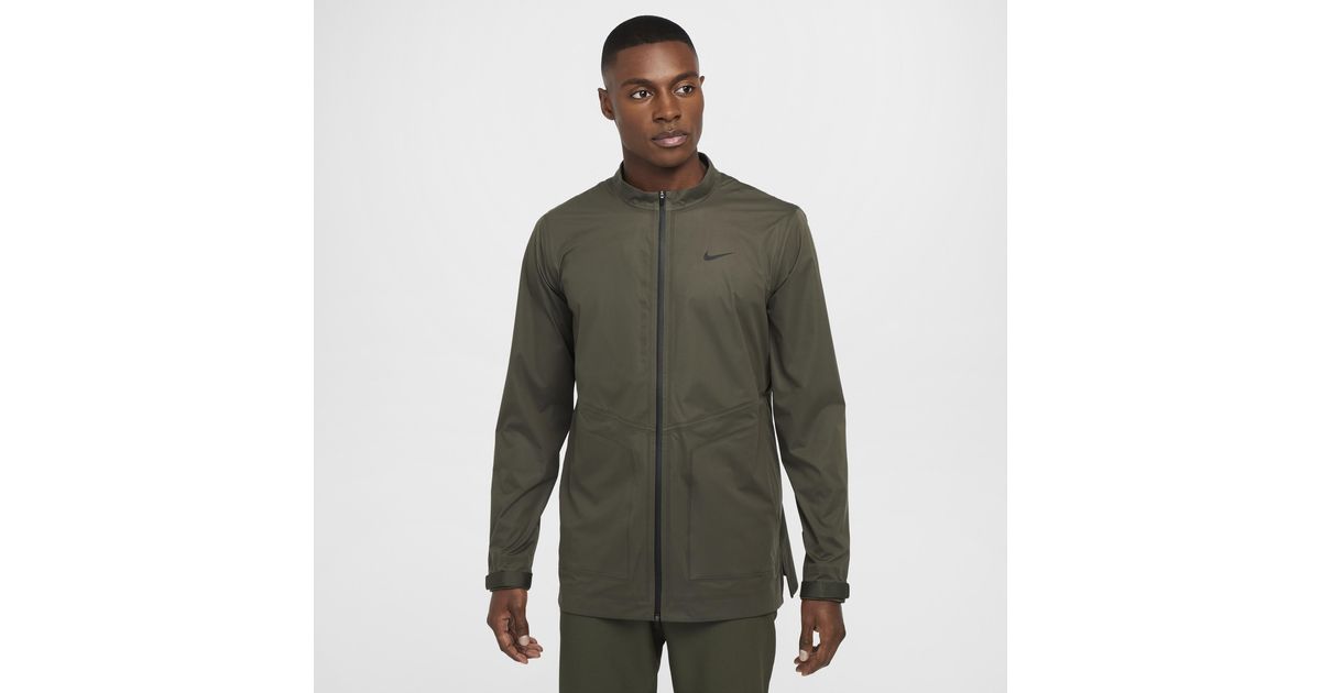 Nike 'Storm-Fit Adv Full-Zip Golf Jacket in Green for Men | Lyst