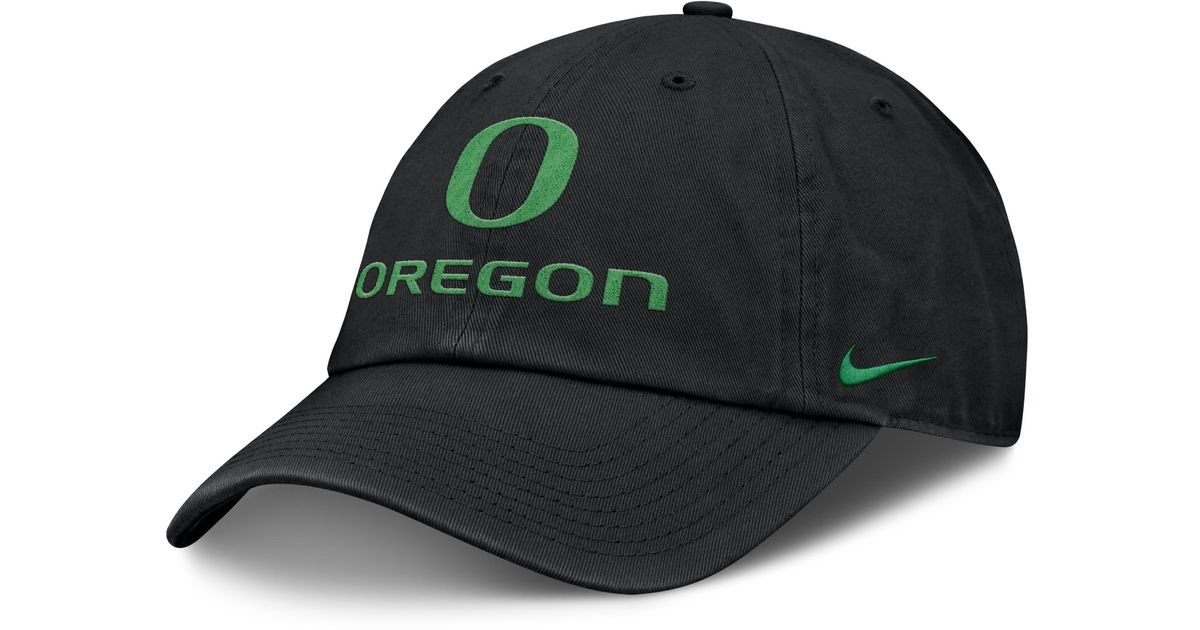 Nike Oregon Sideline Club Gameday College Adjustable Hat in Green for ...