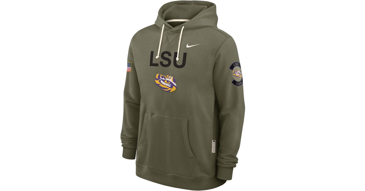Nike Lsu 2025 Military Appreciation Dri-Fit College Pullover Hoodie in ...