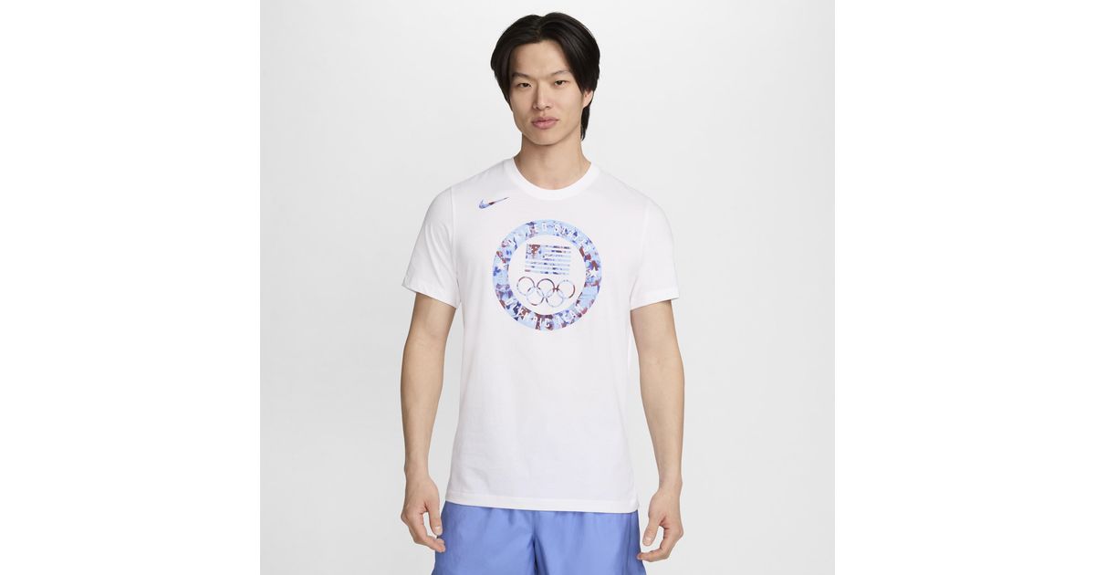 Nike Team Usa Essential T-shirt in White for Men | Lyst