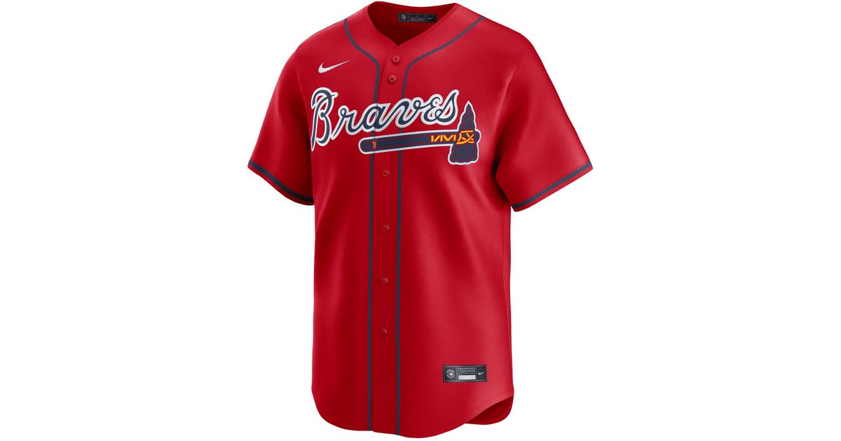 Nike Matt Olson Atlanta Braves Dri-Fit Adv Mlb Limited Jersey in Red ...