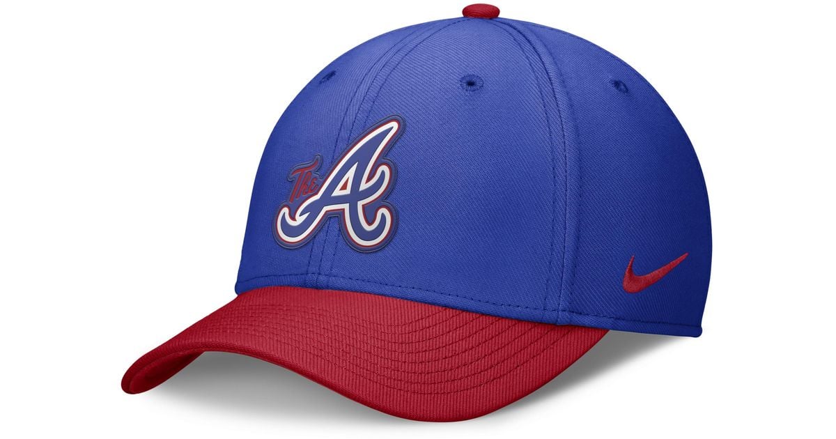 Nike Atlanta Braves City Connect Swoosh Dri-fit Mlb Hat in Blue for Men ...