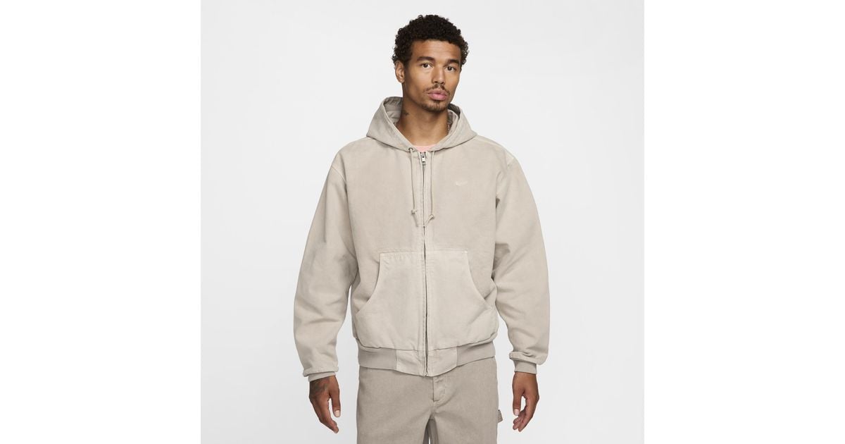 Nike 'Life Full-Zip Unlined Jacket in Natural for Men | Lyst
