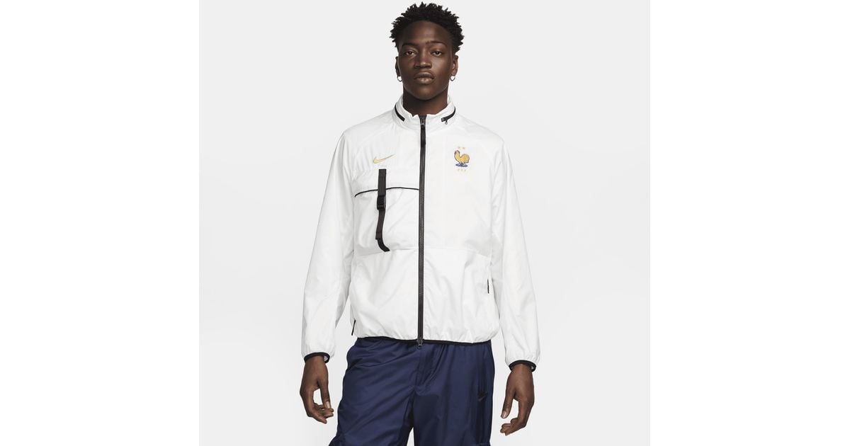 Nike Fff Football Halo Jacket 50% Recycled Polyester in White for Men ...