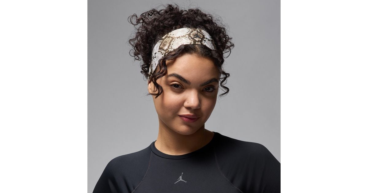 Nike Performance Sport Dri-Fit Adjustable Headband in Black | Lyst