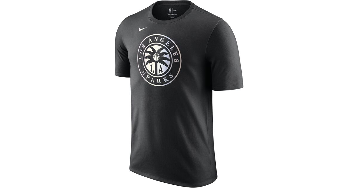 Nike Los Angeles Sparks Wnba Iridescent Logo T-shirt in Black for Men ...
