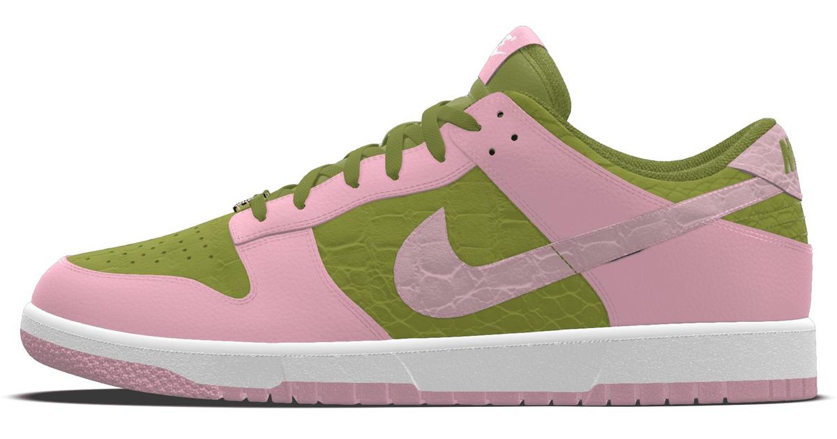 Nike Dunk Low Unlocked By You Custom Shoes in Pink for Men | Lyst
