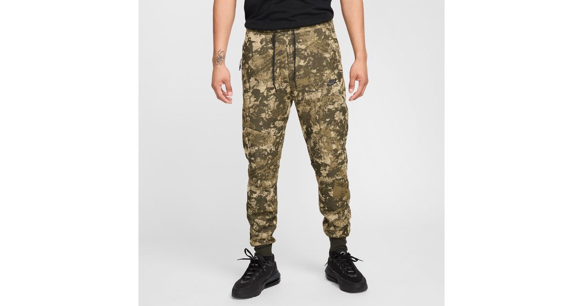 Nike Tech Fleece Jogger Pants in Green for Men | Lyst