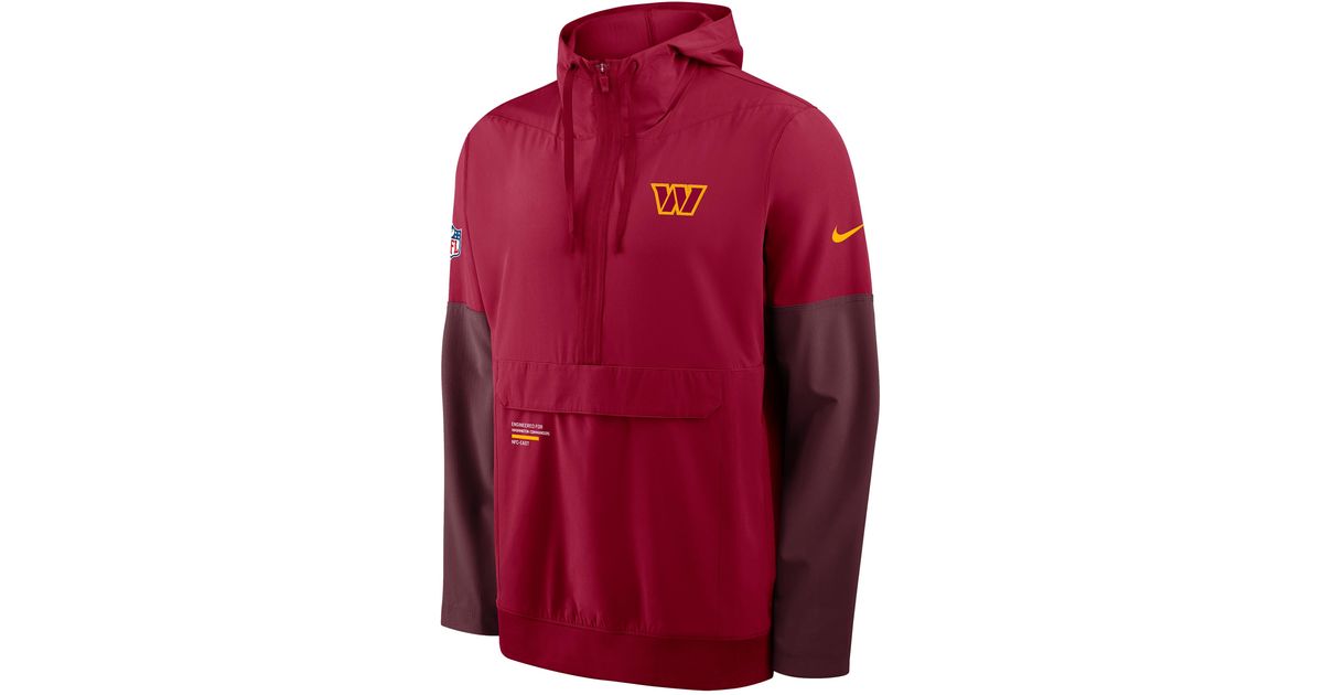 Nike Washington Commanders Well Rounded Anorak Nfl 1/2-Zip Hooded ...