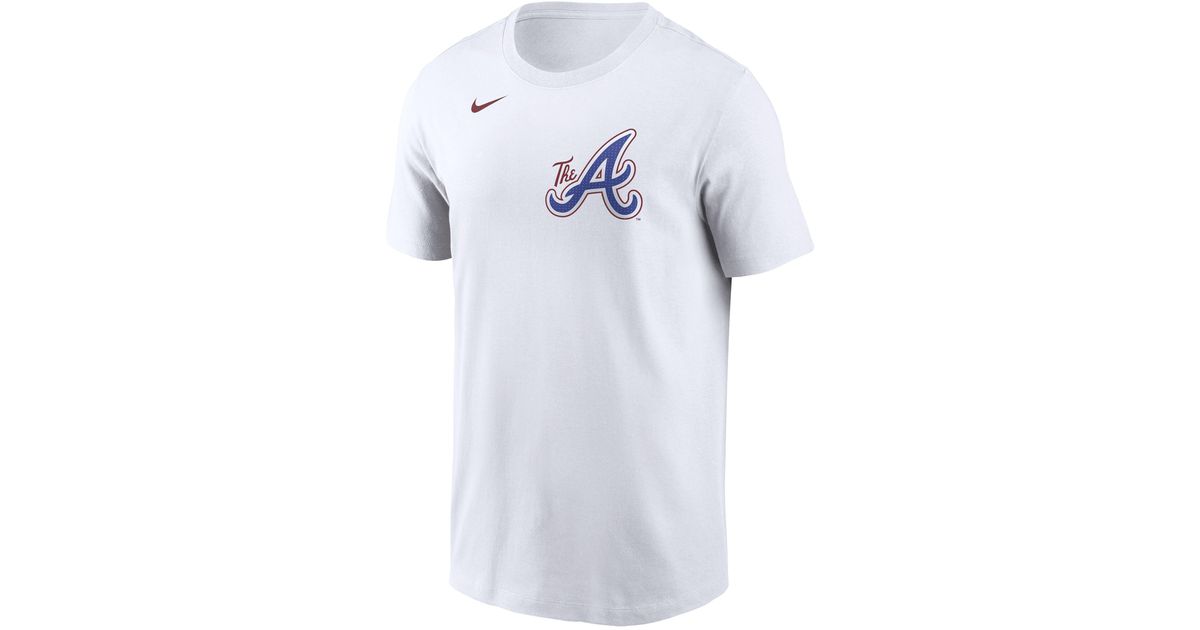 Nike Austin Riley Atlanta Braves City Connect Fuse Mlb T-shirt in Blue ...